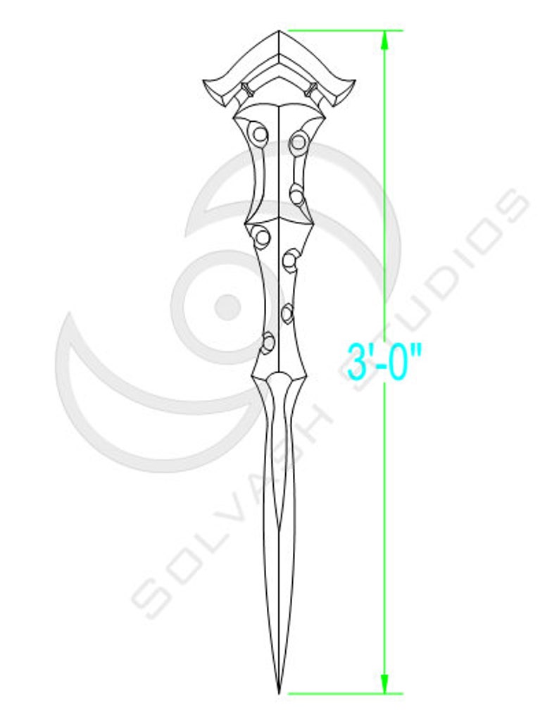 Little Witch Academia: Shiny Rod Cosplay Template - Etsy