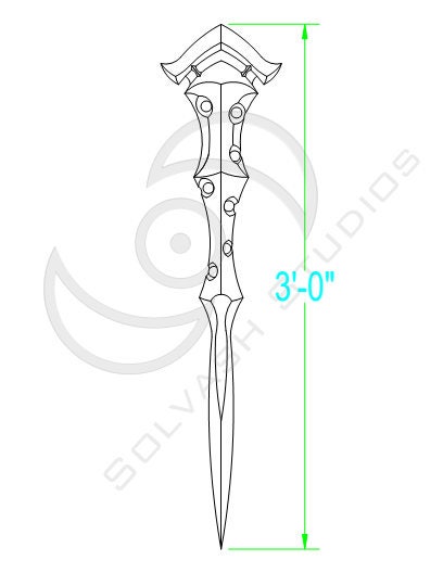 Little Witch Academia: Shiny Rod Cosplay Template - Etsy