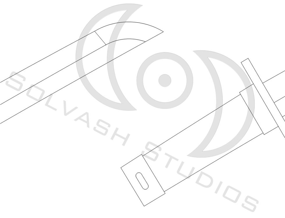 Tanto Cosplay Prop Template - Etsy Australia