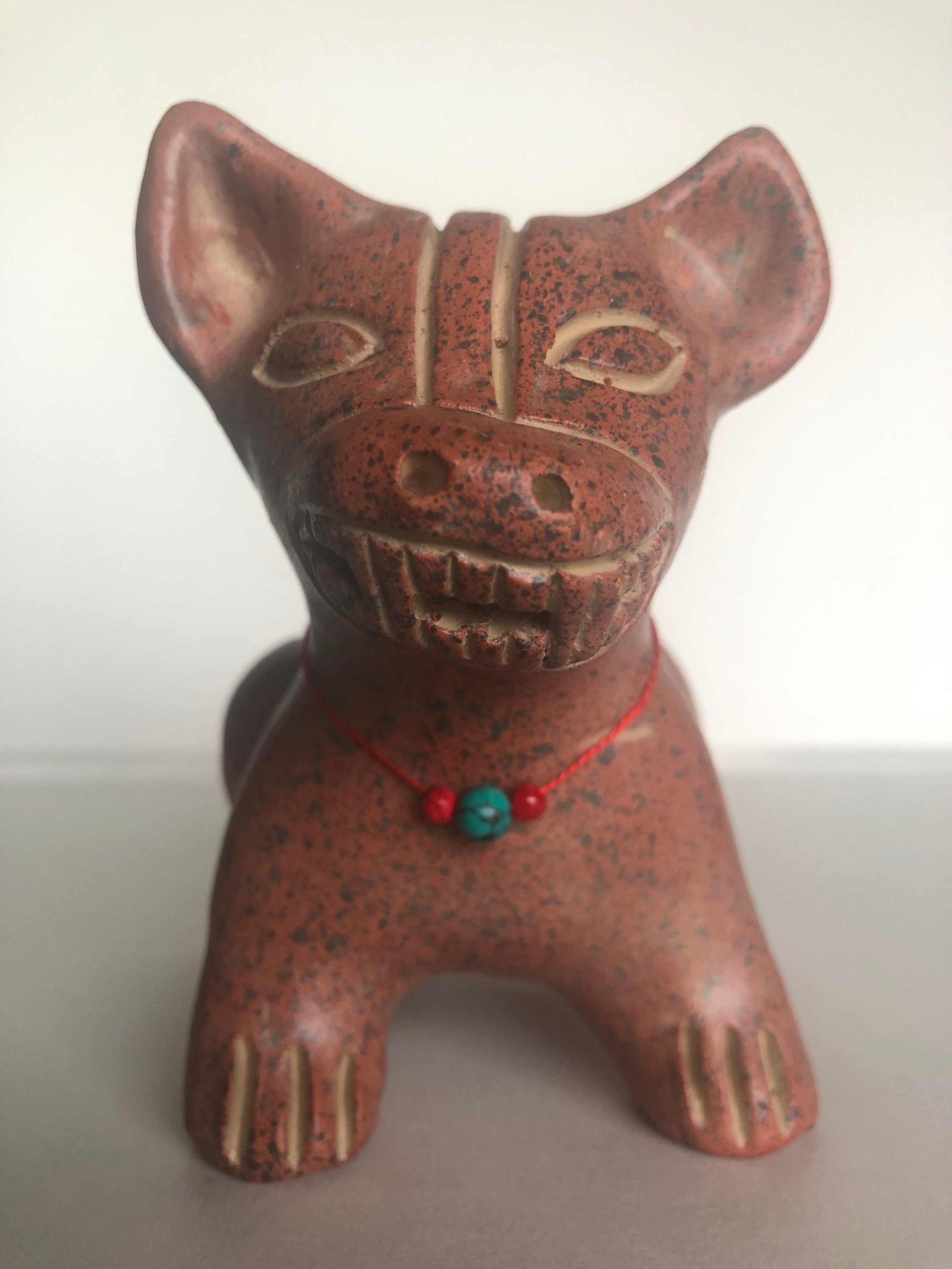 Clay Pottery Xolo Dog Xoloitzcuintle Figurine | Etsy