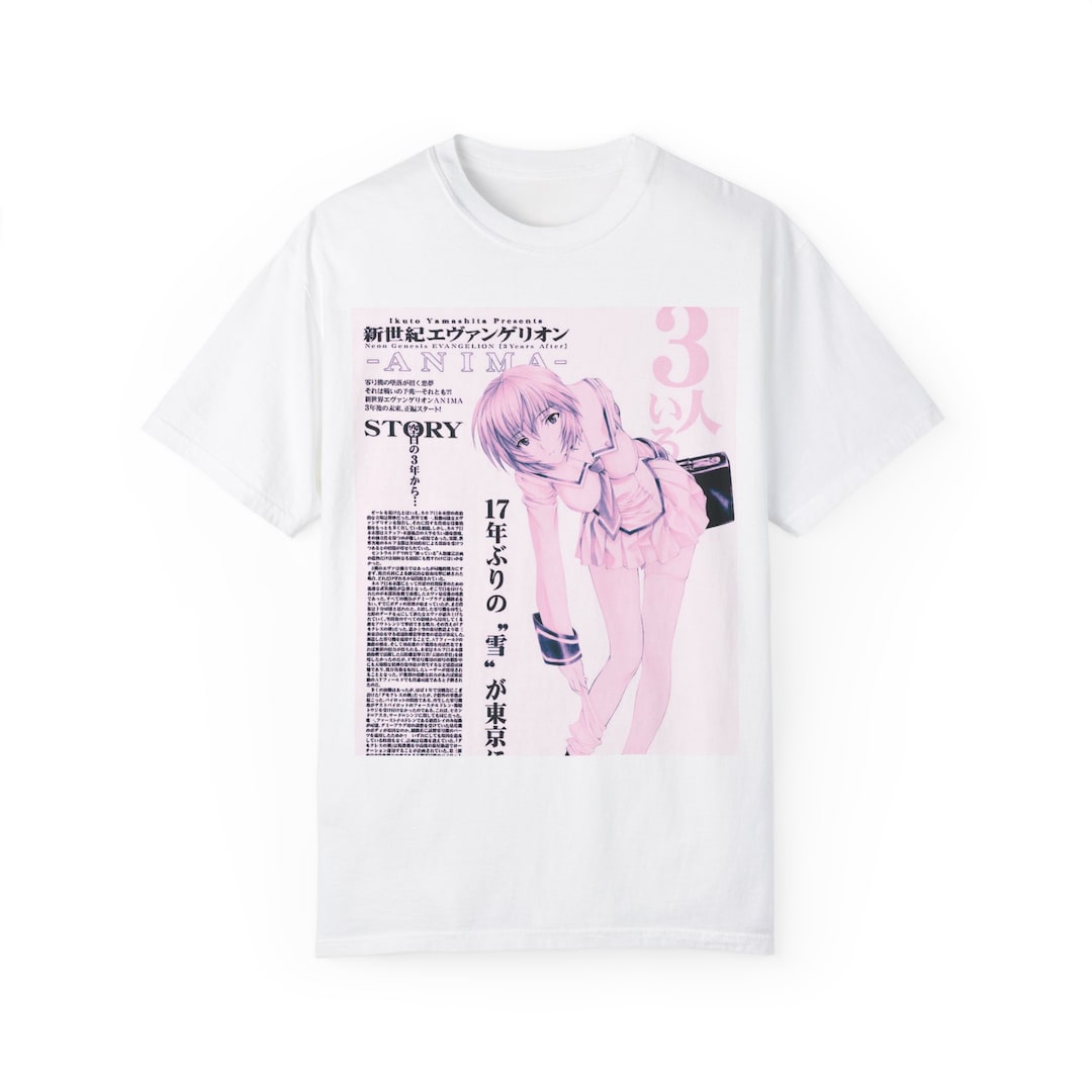 Neon Genesis Evangelion Rei Ayanami Grunge Pink Anime Manga Girl T ...