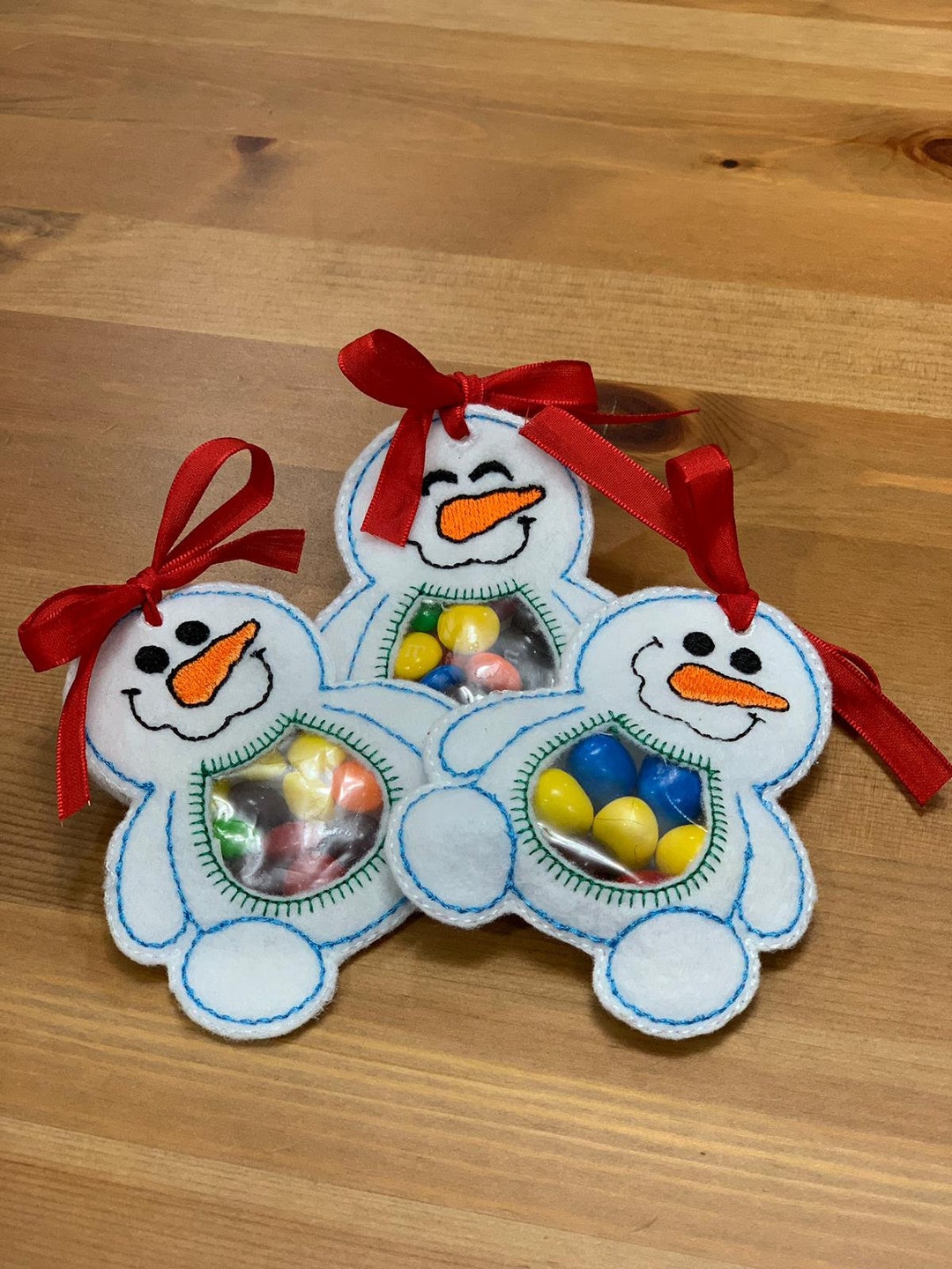 Snowman Christmas Treat Bags, Ornaments, or Stocking Stuffers - Etsy