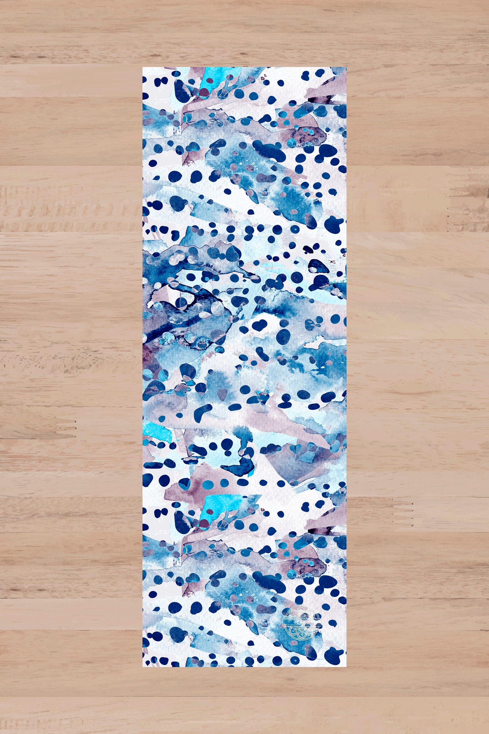Indigo Splatter Print Yoga Mat Thick Yoga Mat Hot Yoga Mat | Etsy