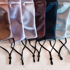 NEW Solid Color Sheen Face Mask Stylish Reusable silky - Etsy