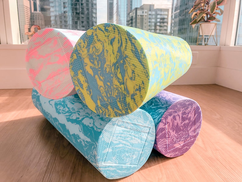 18 EVA Swirl Print Foam Roller Tight Muscle Foam - Etsy