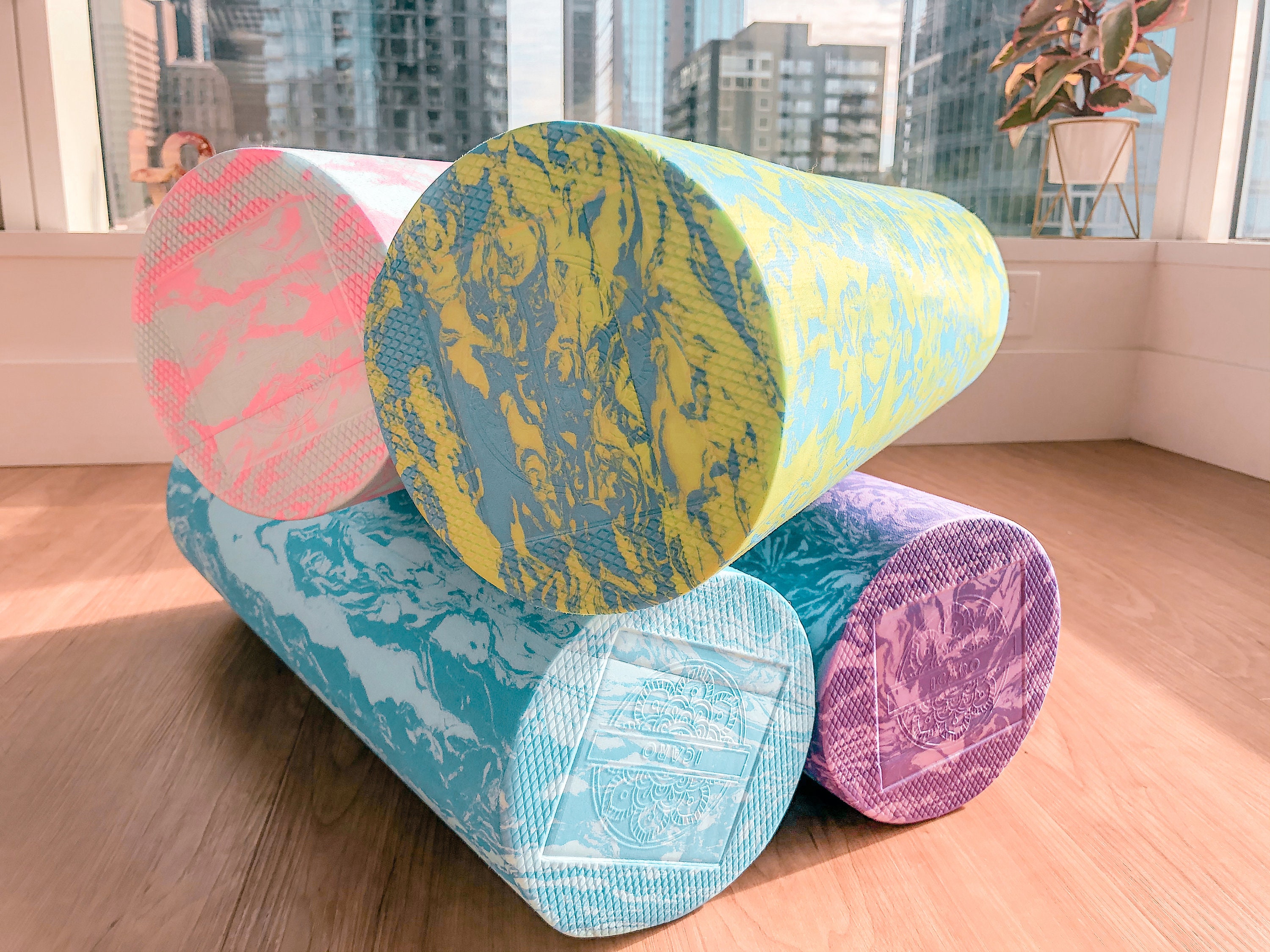 18 EVA Swirl Print Foam Roller Tight Muscle Foam - Etsy