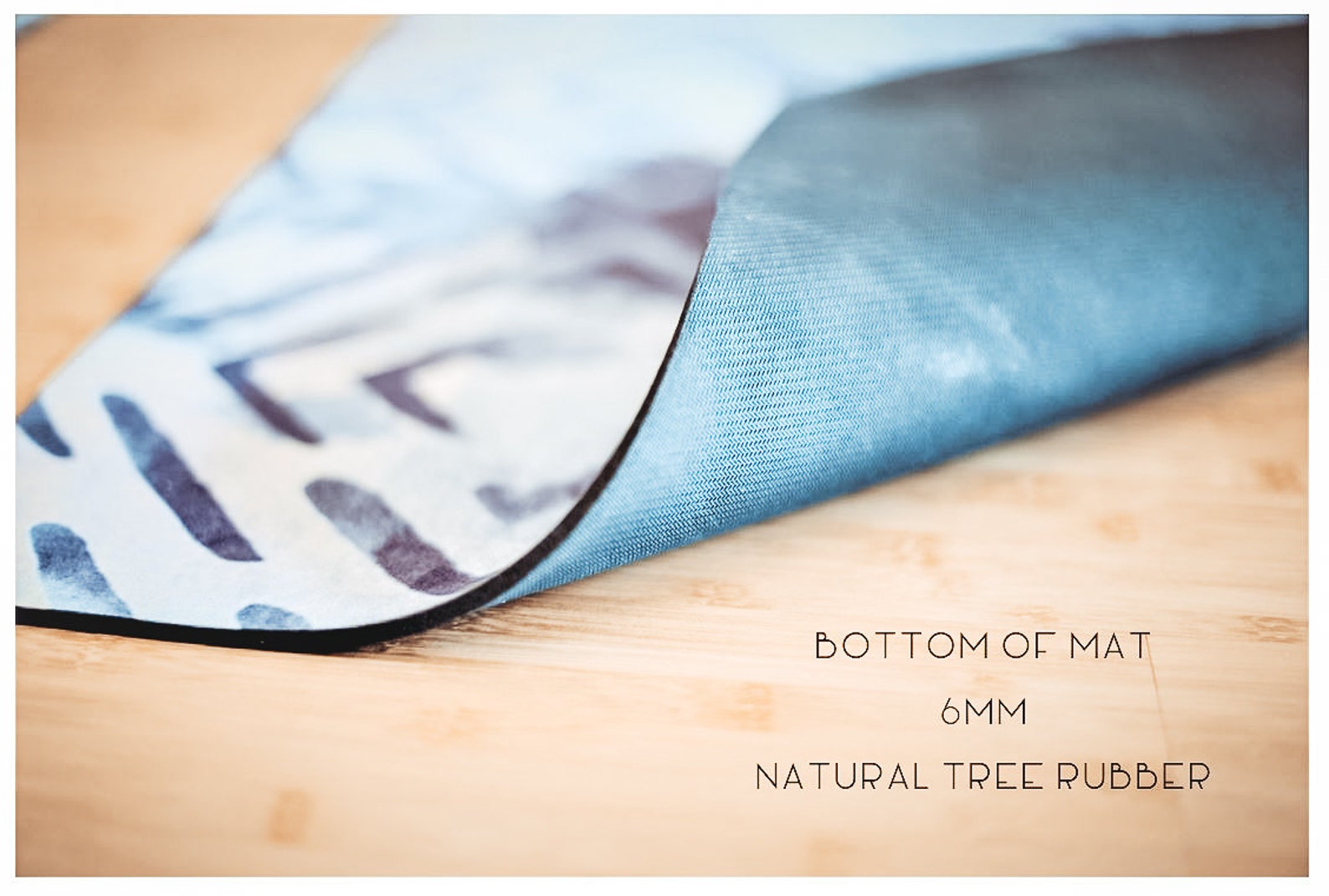 Indigo Splatter Print Yoga Mat Thick Yoga Mat Hot Yoga Mat | Etsy