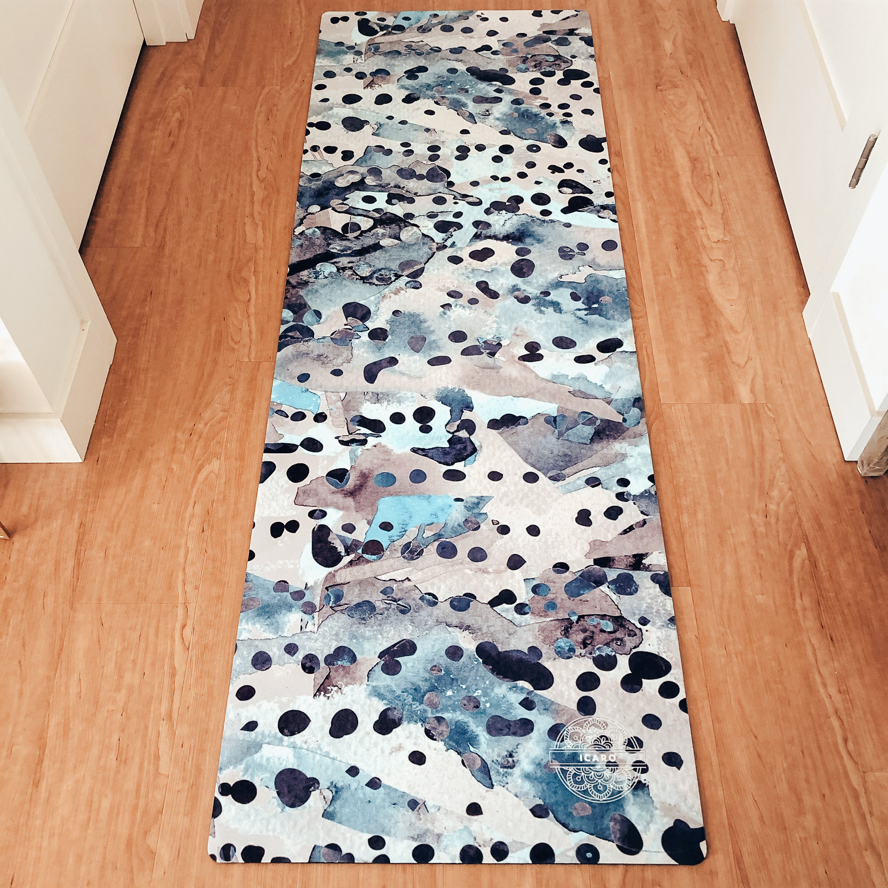 Indigo Splatter Print Yoga Mat Thick Yoga Mat Hot Yoga Mat | Etsy