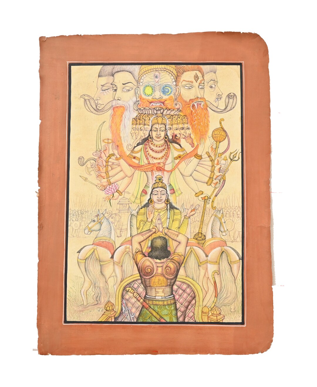 Lord Krishna Virat Roop From Mahabharat Handmade Religious Miniature ...