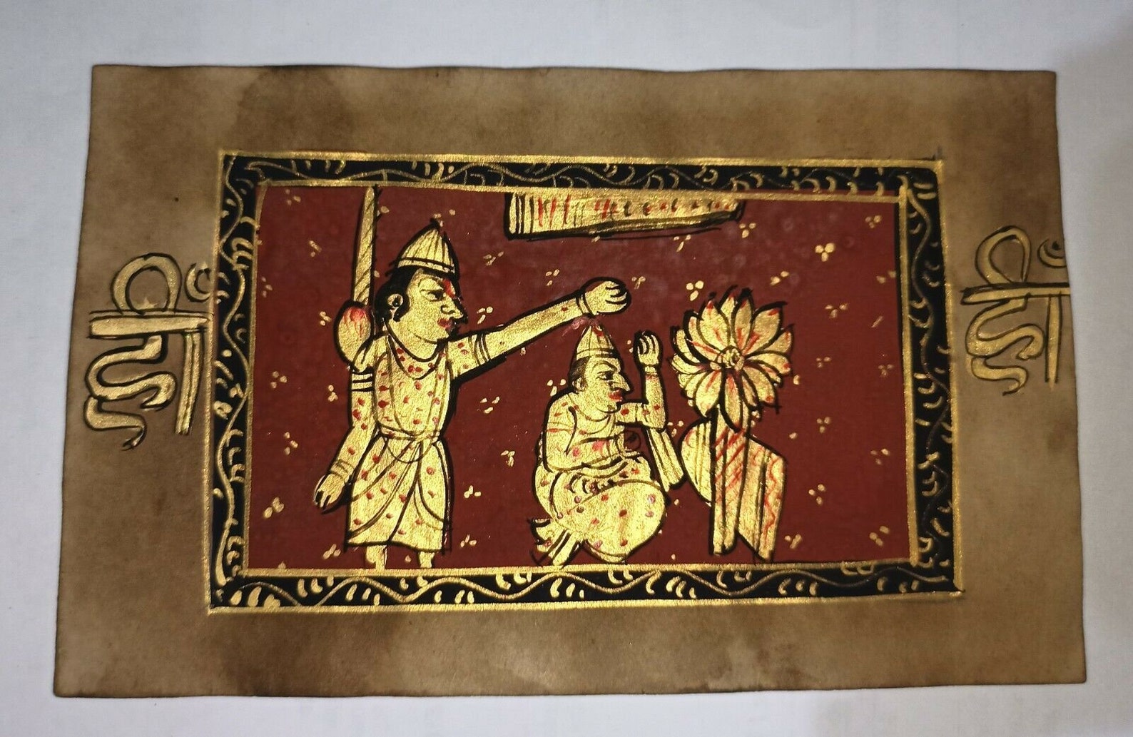 Jain Kalpasutra God Jainism Illuminated Painting Historical | Etsy