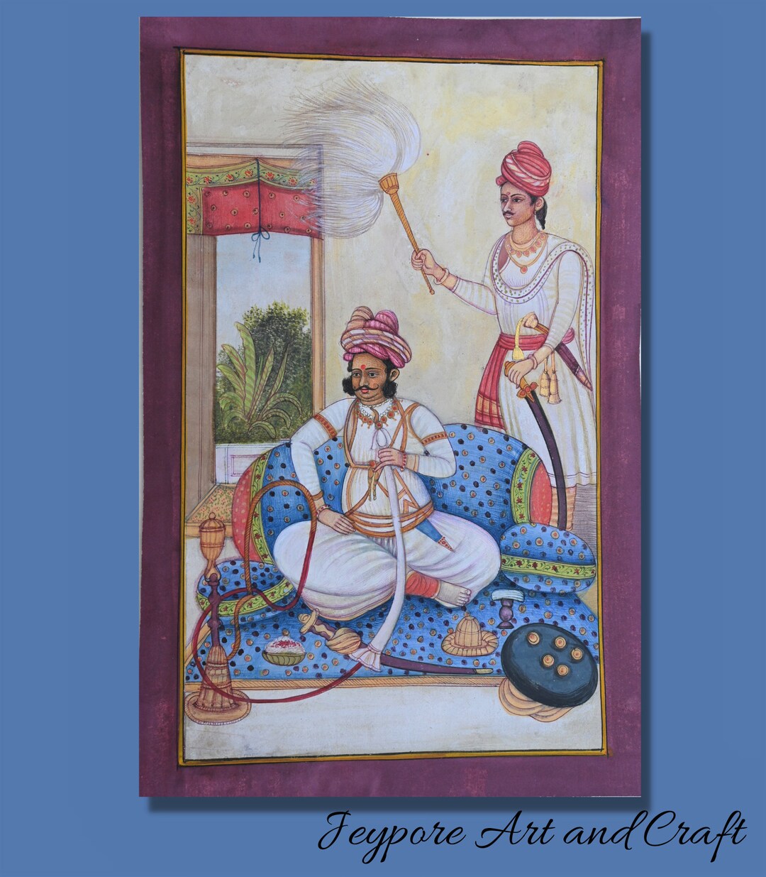 Maharana Jawan Singh Maharana of Udaipur Handmade Miniature - Etsy