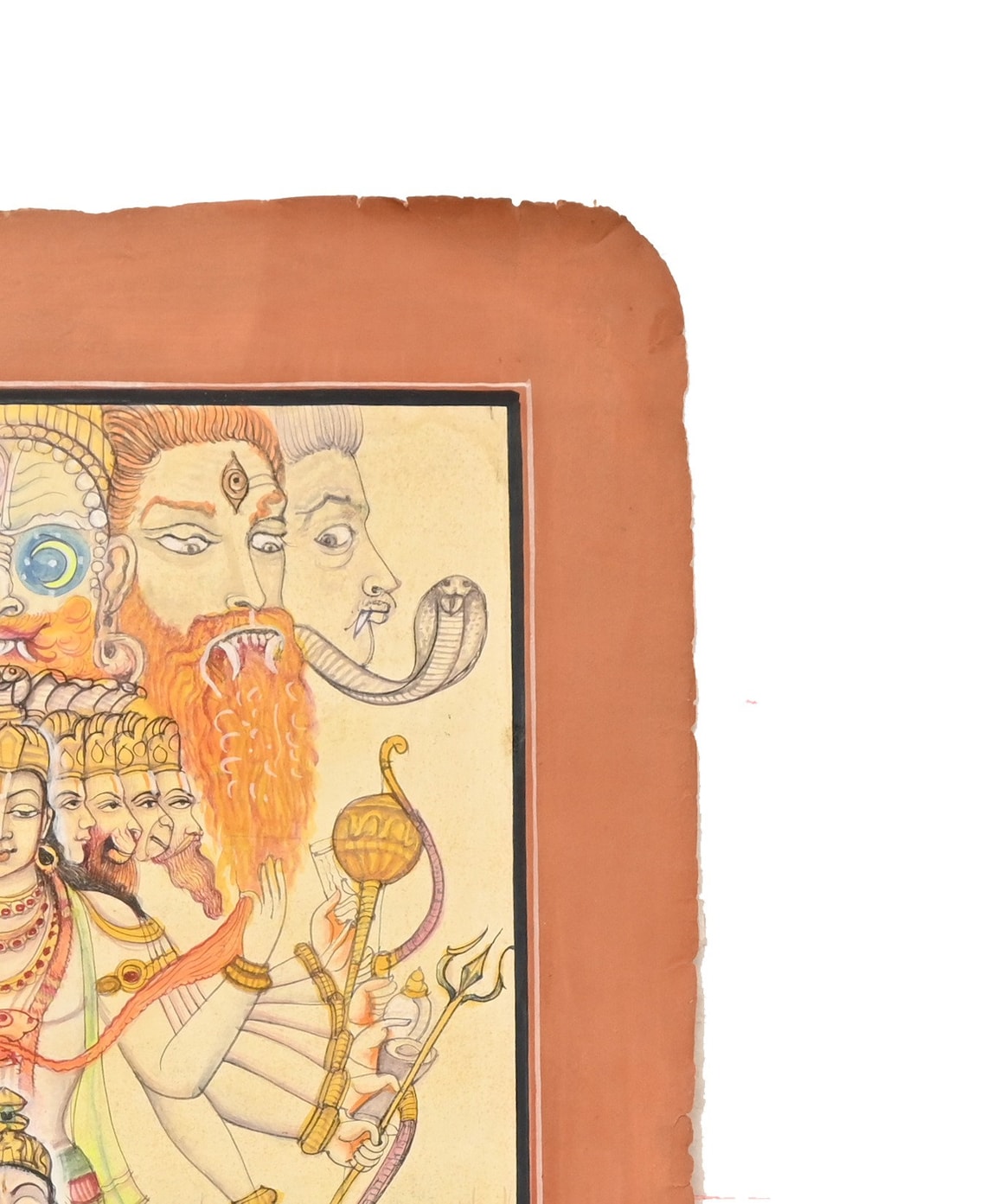 Lord Krishna Virat Roop From Mahabharat Handmade Religious Miniature ...