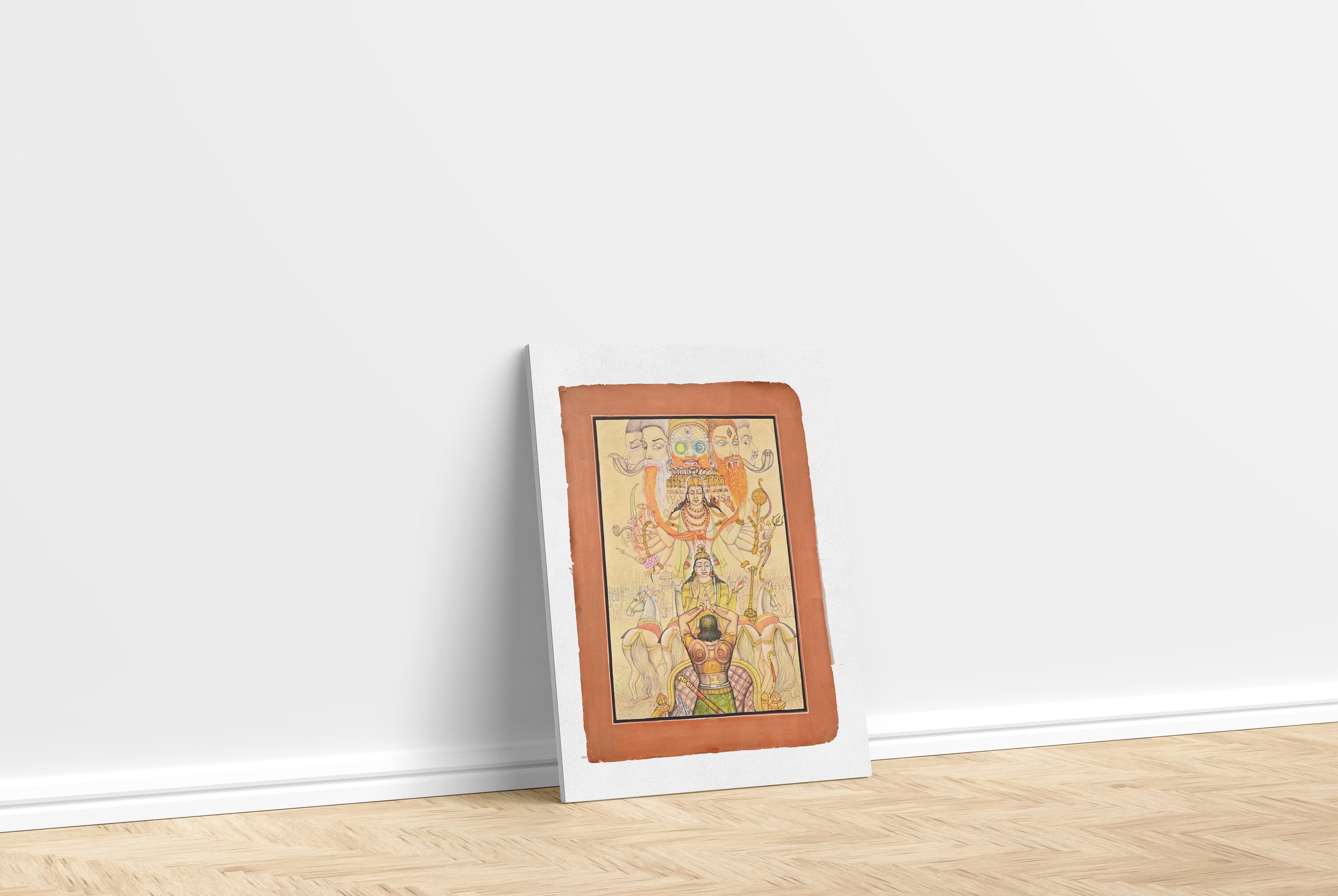 Lord Krishna Virat Roop From Mahabharat Handmade Religious Miniature ...