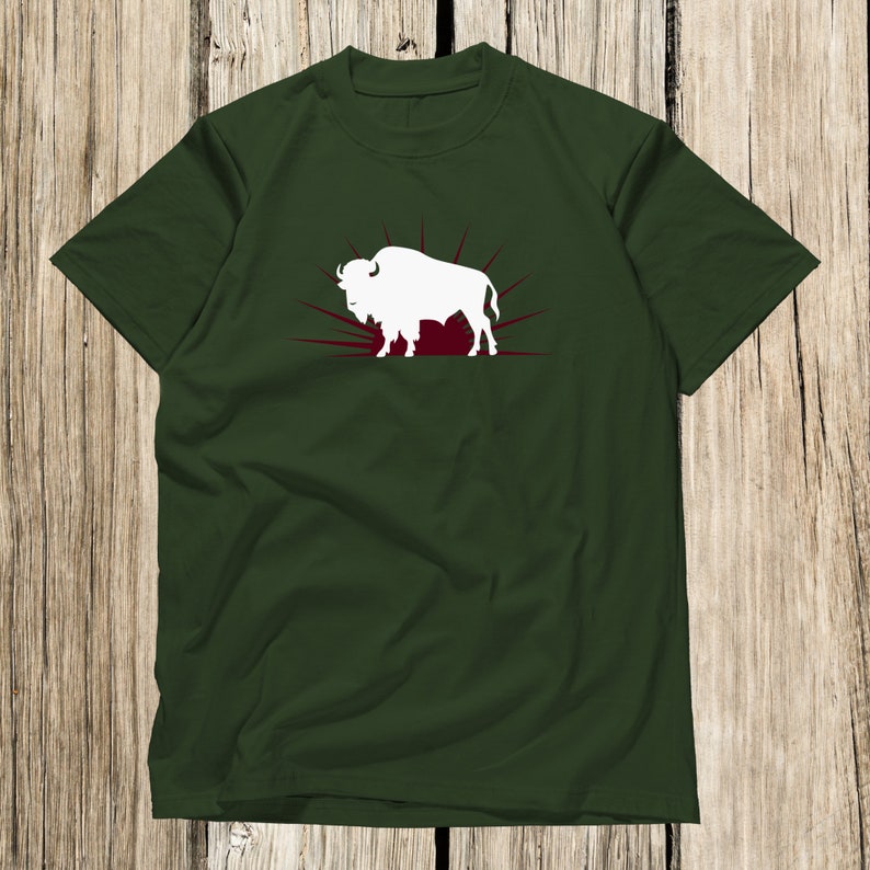 PNG SVG WHITE Buffalo Design File, Digital Download, Transparent ...