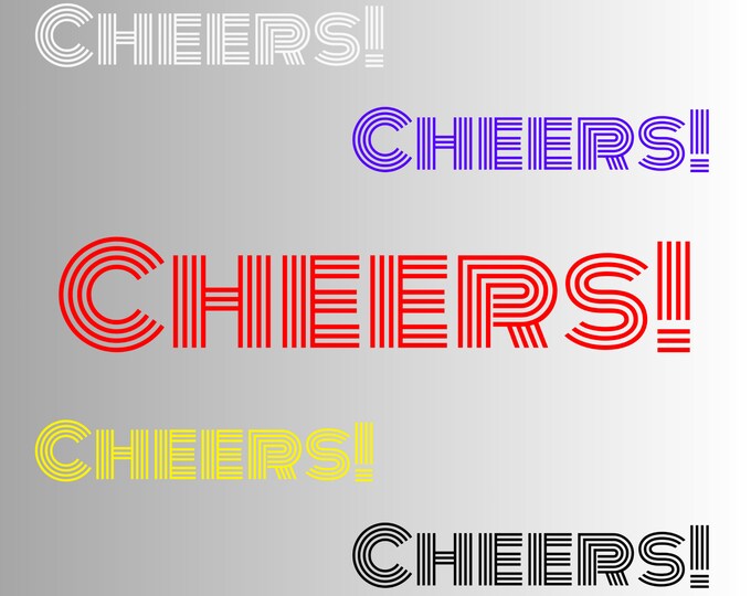 Cheers SVG - Etsy Canada