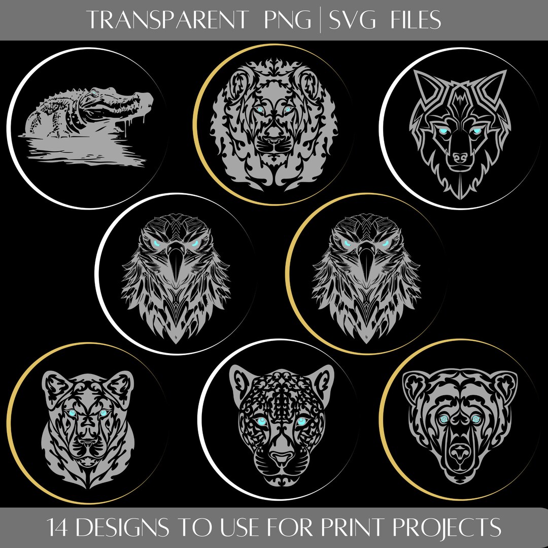 MOON Spirit Animal Design File PNG SVG (digital Download) Transparent ...