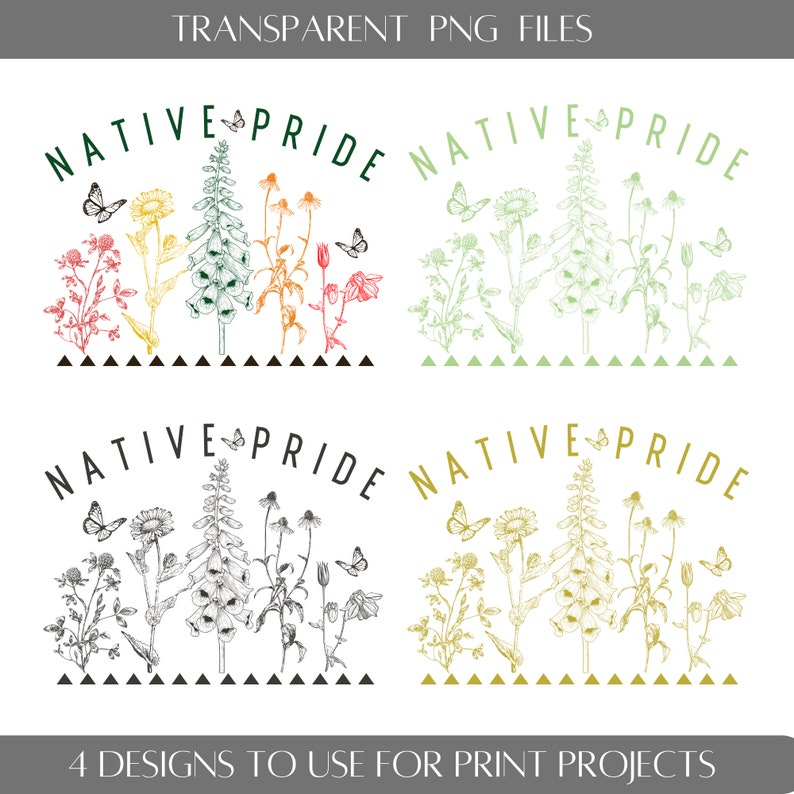 PNG NATIVE PRIDE Plant Design File, Digital Download, Transparent ...