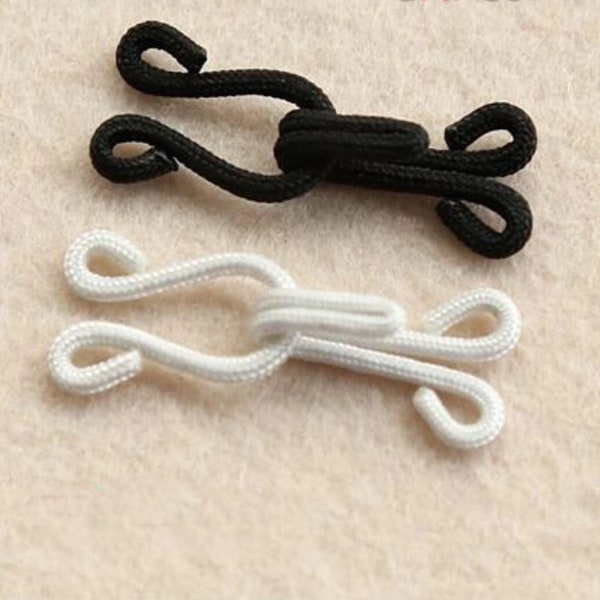 White Hook and Eye - Etsy