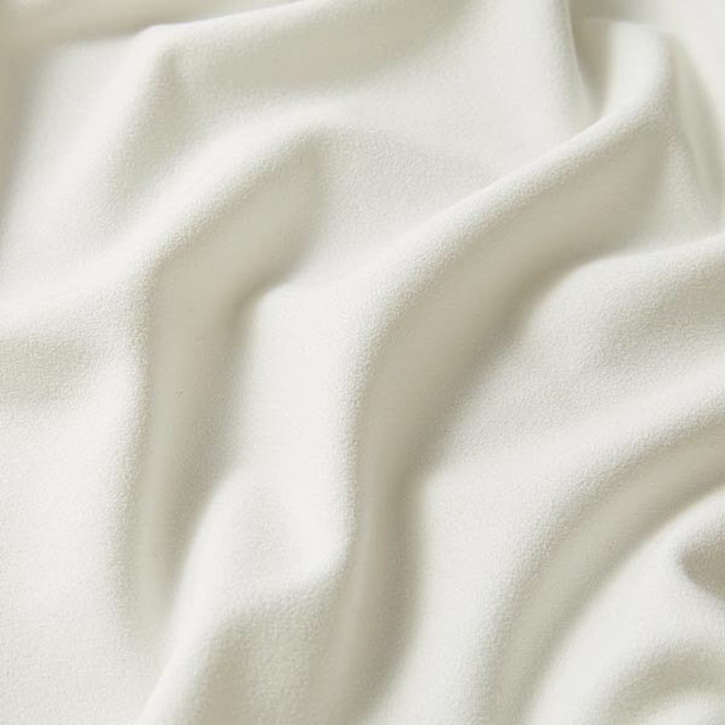 Luxury off White Stretch Crepe Fabric 2 Way Stretch Crepe - Etsy