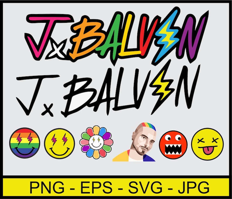 Jbalvin - Stickers and Logo (.svg .eps .png .jpg) - Etsy
