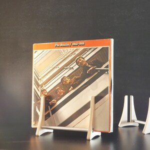 Vertical Record Stand Holds 5 Albums | Minimalist Showcase Storage for ...