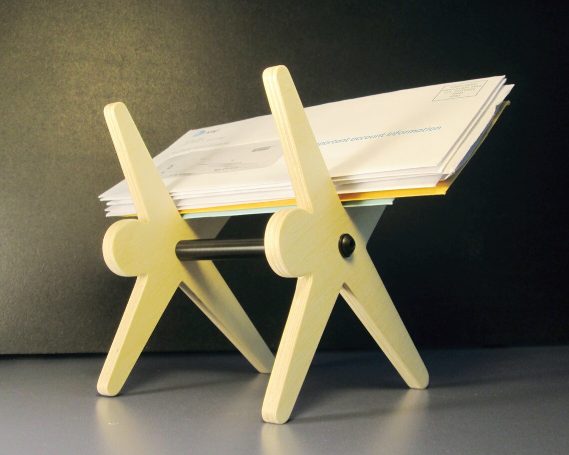 Contemporary Mail Organizer Rack for Entryway Wood Letter - Etsy