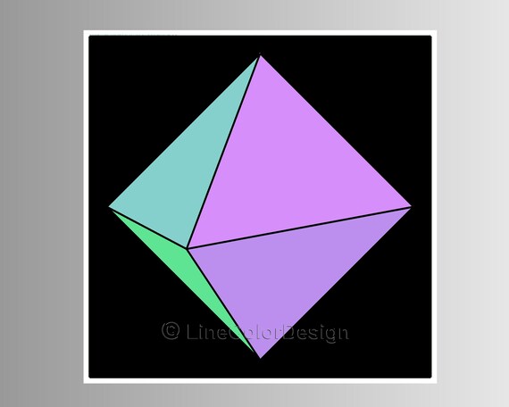 Pyramid Computer Art Print Inspiring Geometric Art for | Etsy