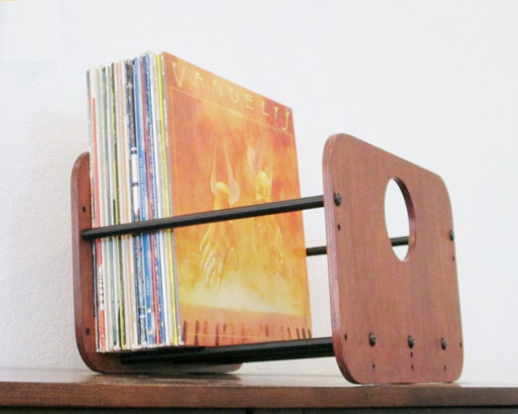 Leaning Record Storage Crate Learn More Stores 50-100 | Etsy