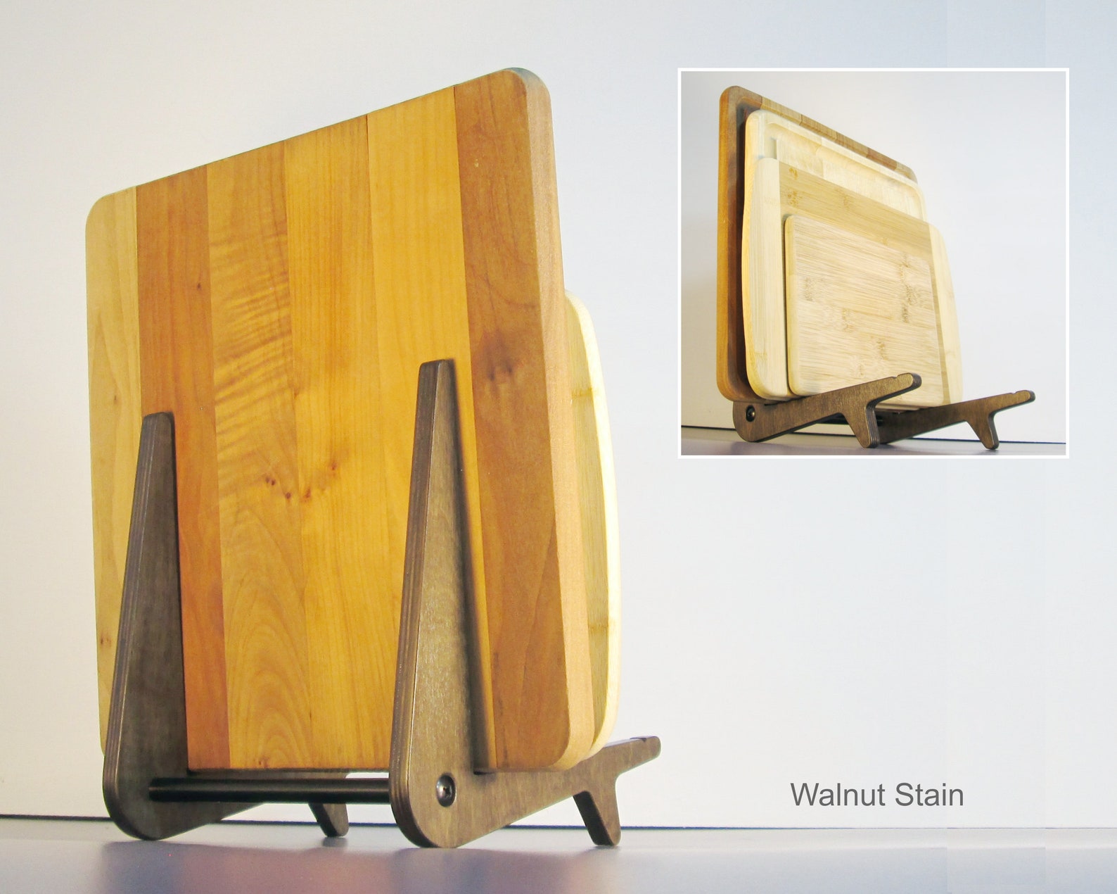 Storage Rack For Cutting Boards Modern Wood Charcuterie | Etsy