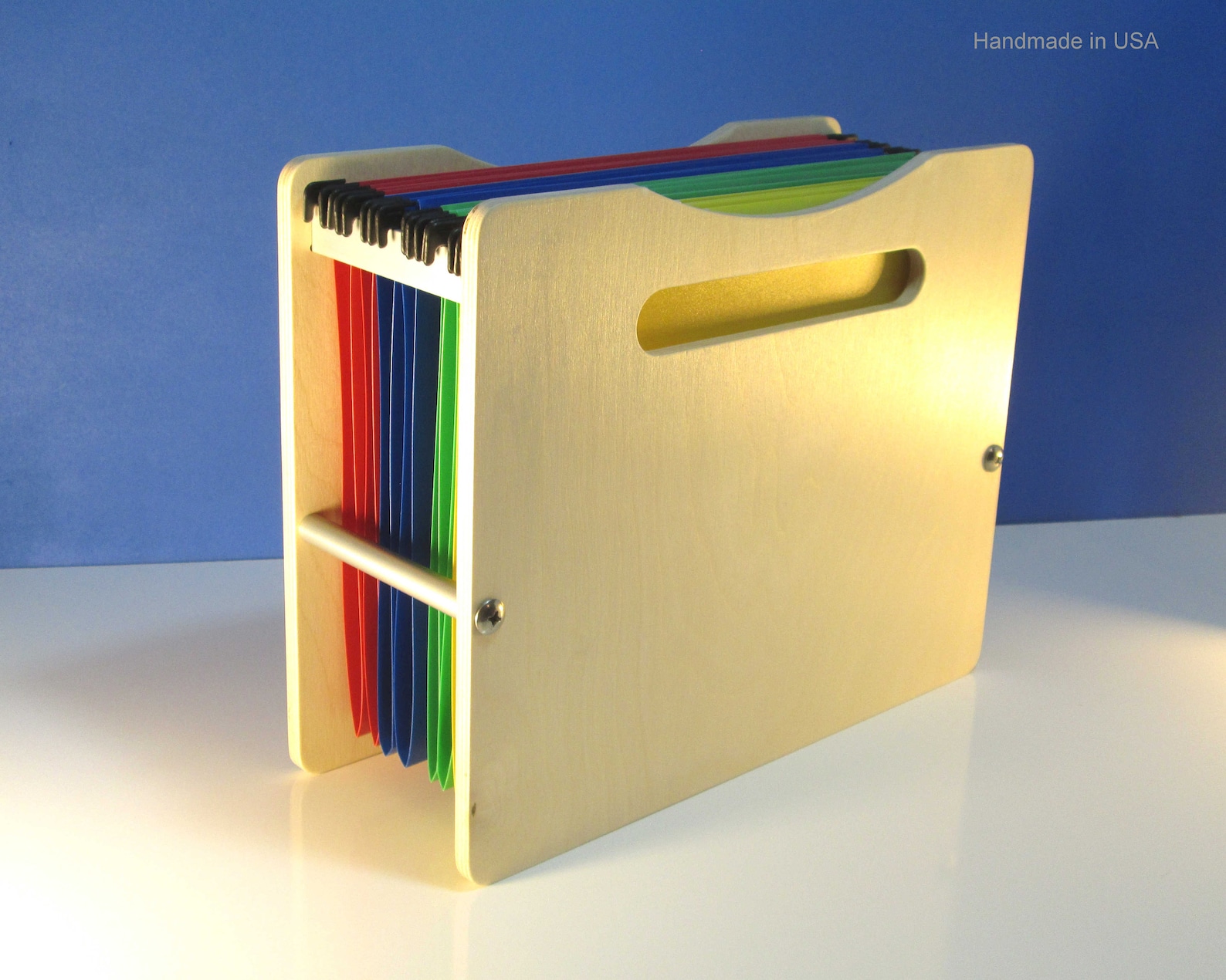 Mini Desk File Organizer | Modern Hanging Folder Box | Contemporary ...