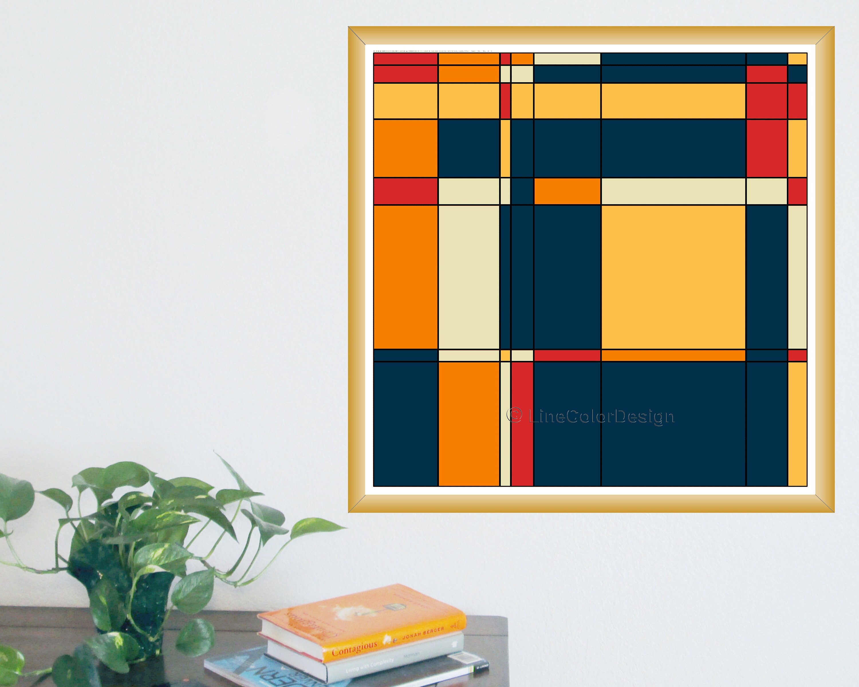 Digital Square Art Print Wall Art for Modern Living Spaces - Etsy