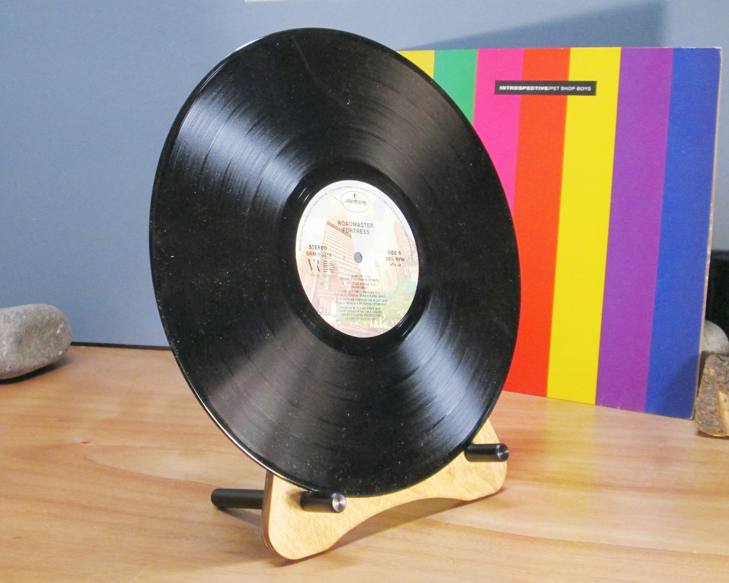 Now Spinning Record Display Stand Handmade USA Rack for - Etsy UK