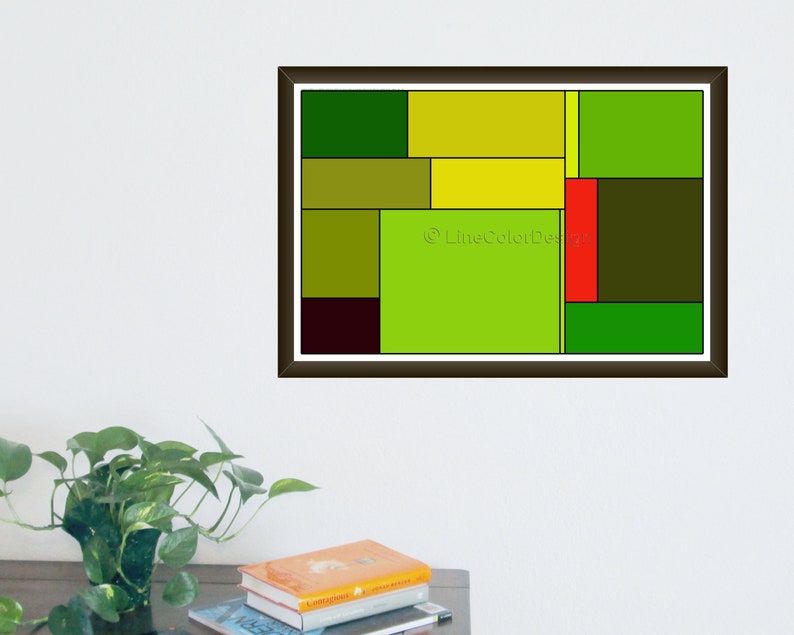 Geometric Digital File Art Print Abstract Colorful Pattern - Etsy