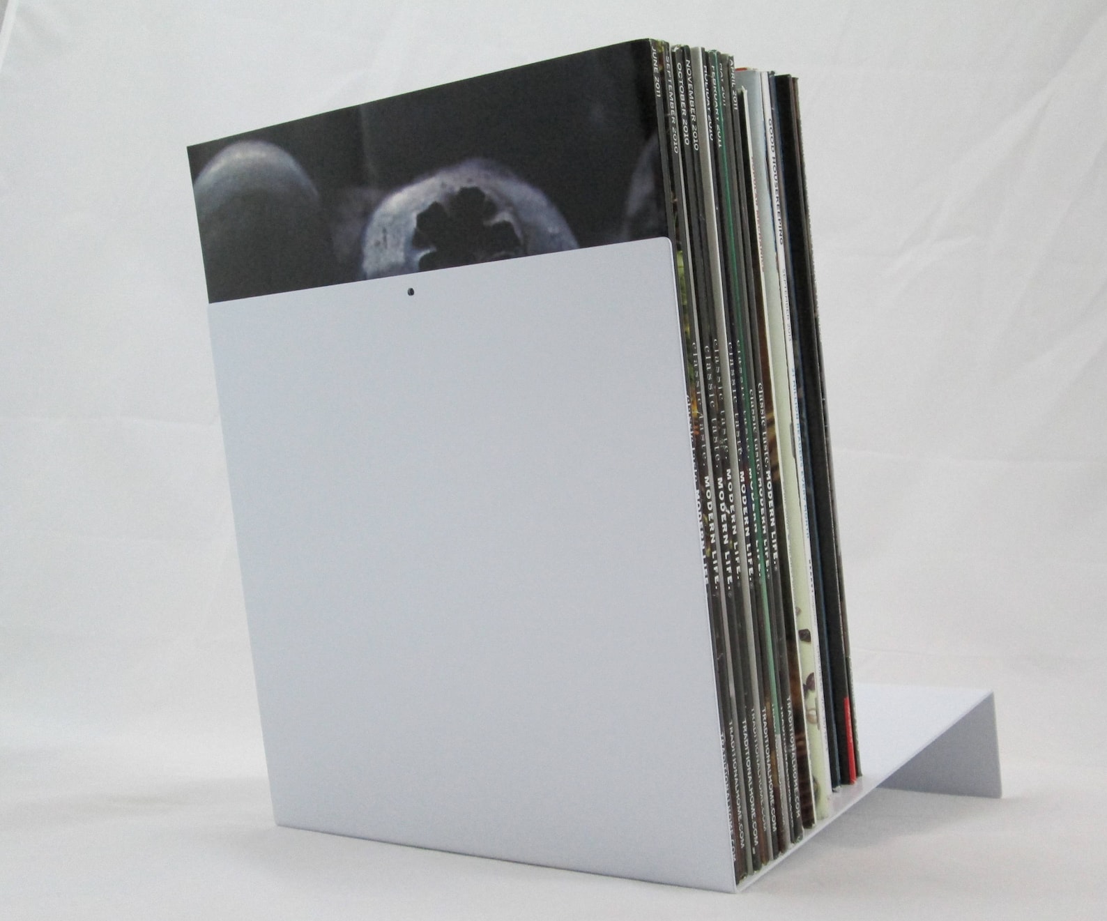 Tabletop Magazine Rack Minimalist Magazine Stand in White - Etsy