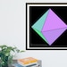 Pyramid Computer Art Print Inspiring Geometric Art for - Etsy