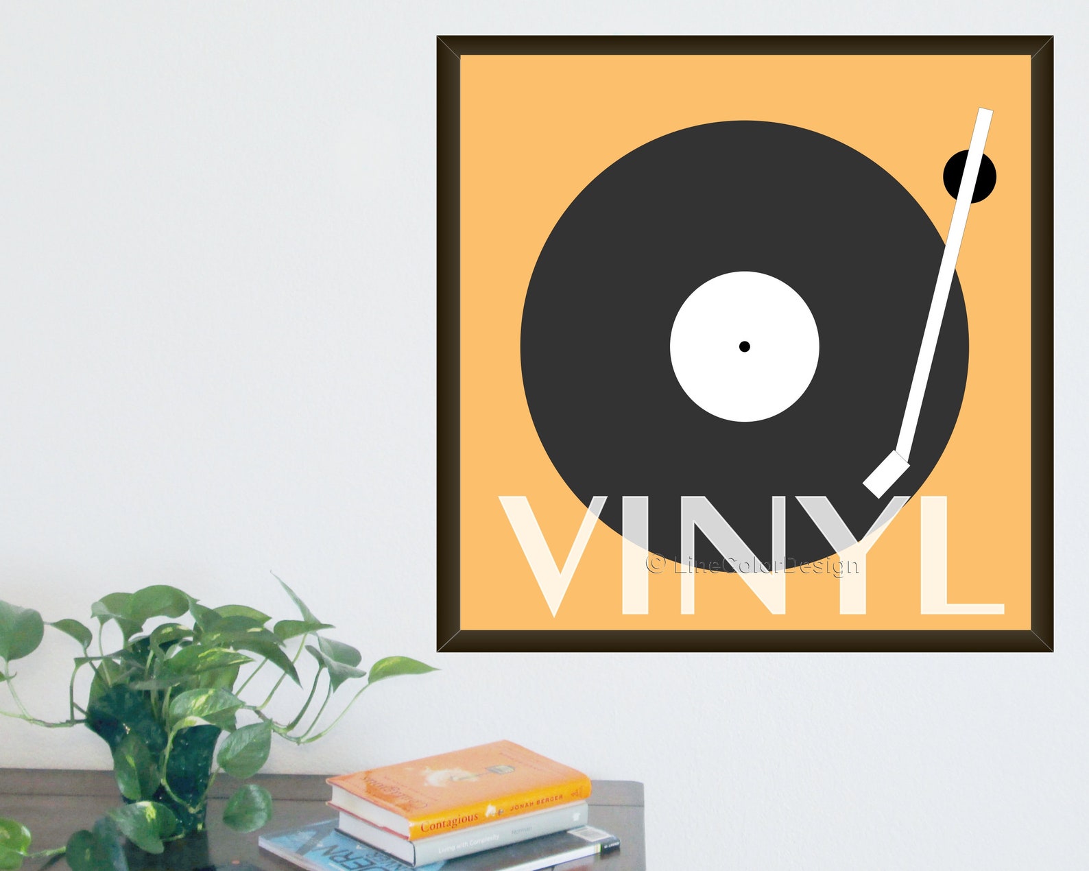 Turntable Art Print | Printable Vinyl Record Player Wall Art ...