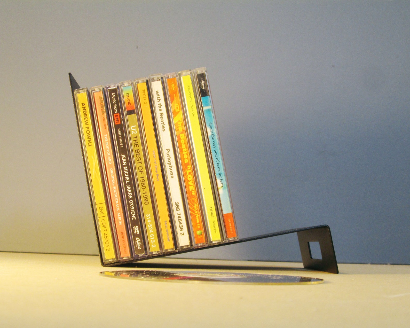 Storage Rack for 15 Cds Simple Modern Tabletop CD Holder - Etsy