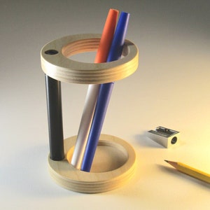 Pen Holder and Desk Organizer | Modern Office Desktop Pencil Accessory ...