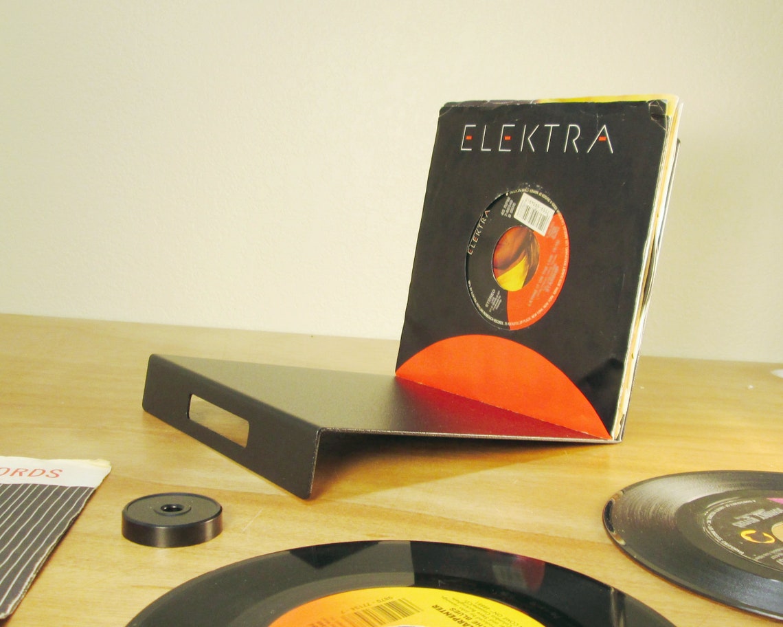 Vinyl Record Holder for Long Play and 45 RPM Singles White | Etsy