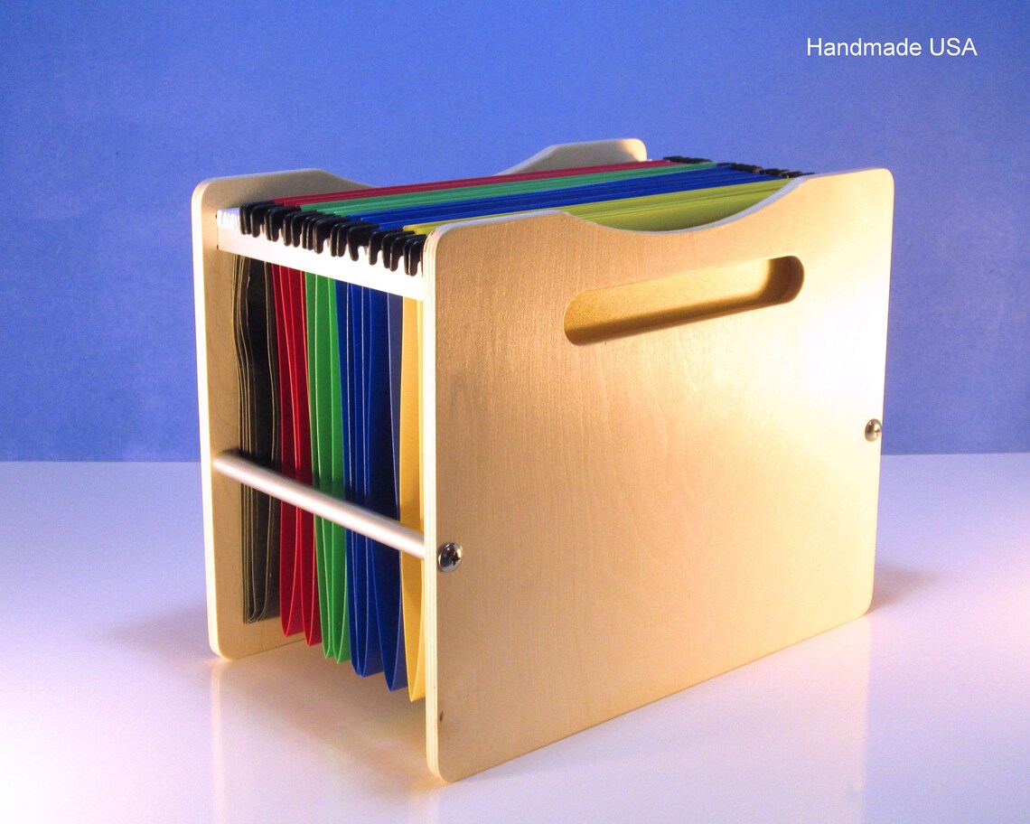 Mini Desk File Organizer Modern Hanging Folder Box - Etsy