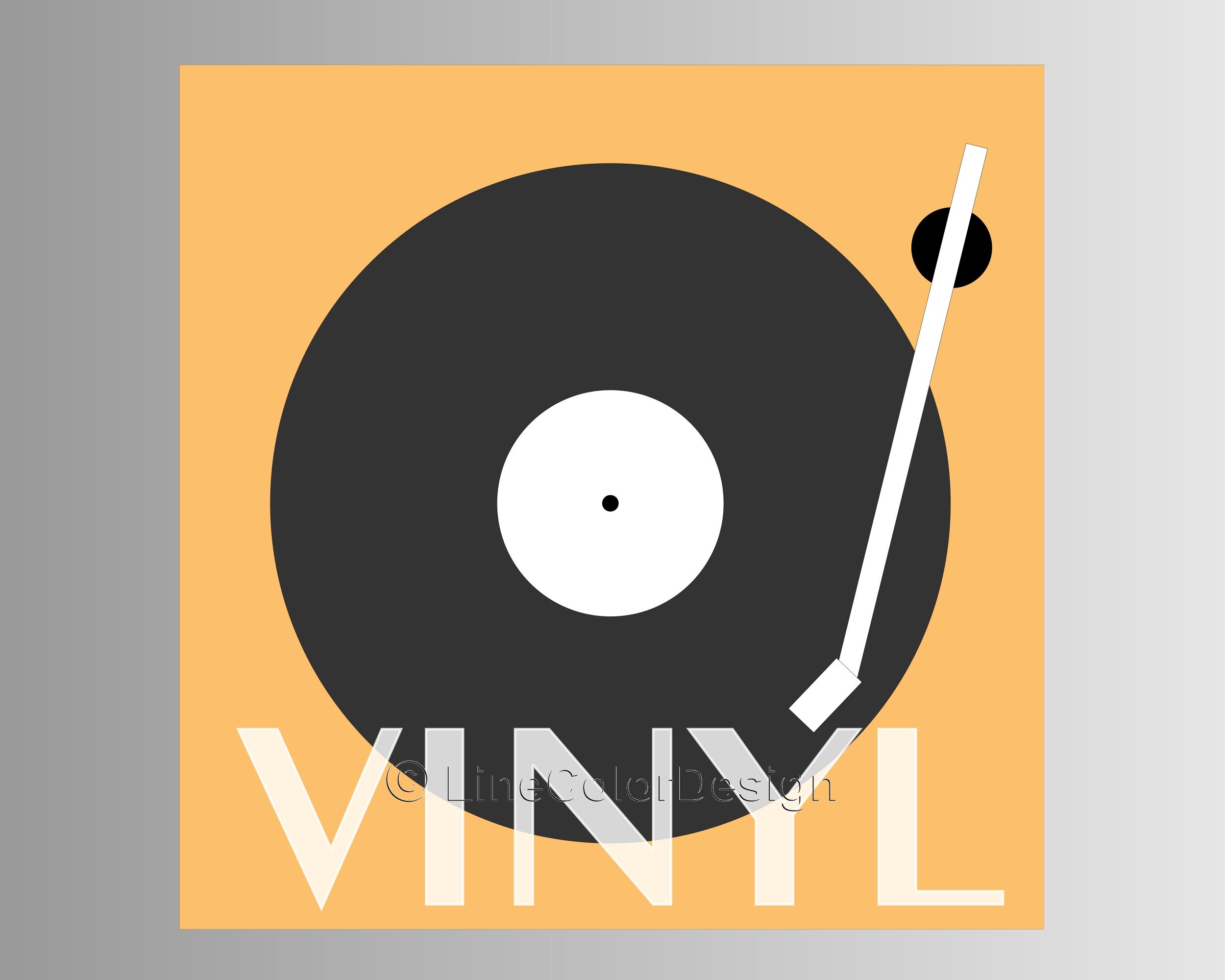 Turntable Art Print | Printable Vinyl Record Player Wall Art ...