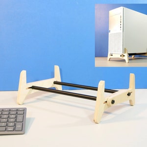 Adjustable PC Tower Stand for Desktop Computer | Contemporary Mid ...