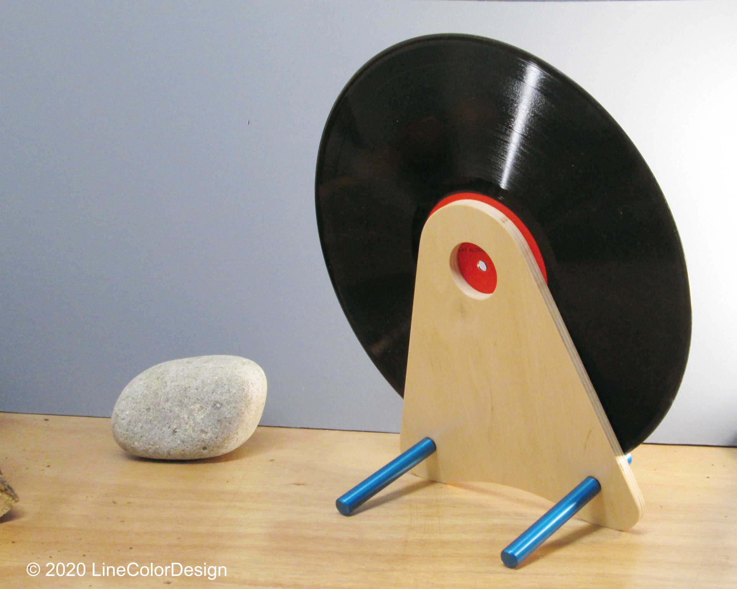 Now Playing Record Stand, Vinyl Record Storage Rack, Blue Now Spinning ...