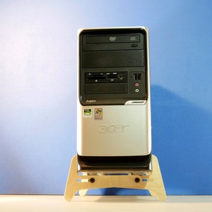Adjustable PC Tower Stand for Desktop Computer Contemporary Mid Century ...