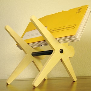 Contemporary Mail Organizer Rack for Entryway Wood Letter Mail Holder ...