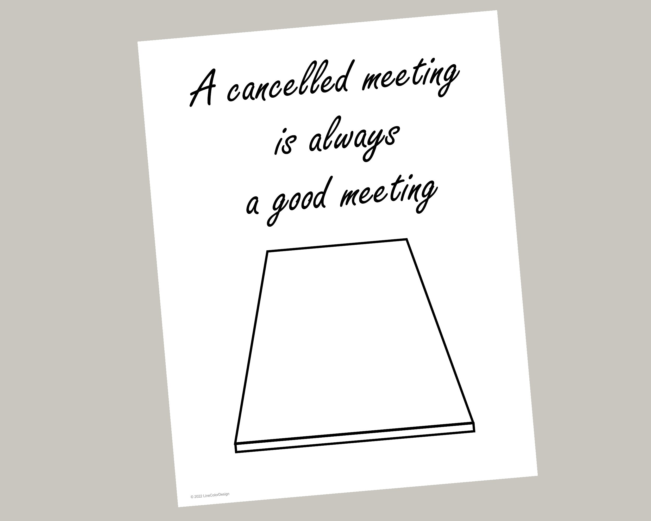 Office Quote for Meetings | Downloadable Print Files in Letter 8.5"x11 ...