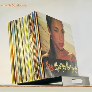 Vinyl Record Holder for Long Play and 45 RPM Singles White - Etsy