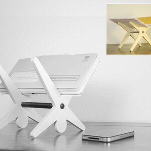 Contemporary Mail Organizer Rack for Entryway Wood Letter Mail Holder ...