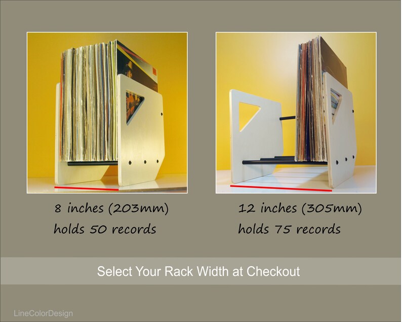 Adjustable Vinyl Record Storage Rack Modern Tabletop or - Etsy