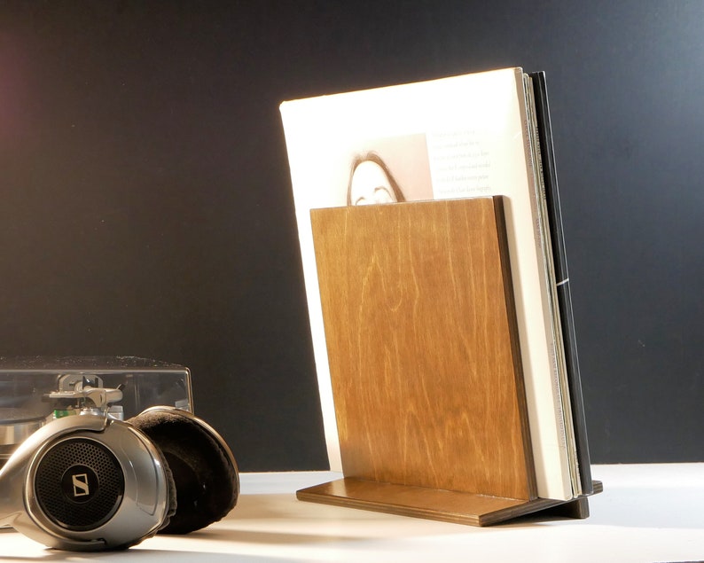 Ten Album Now Spinning Storage Stand for Vinyl Records | Modern Space ...